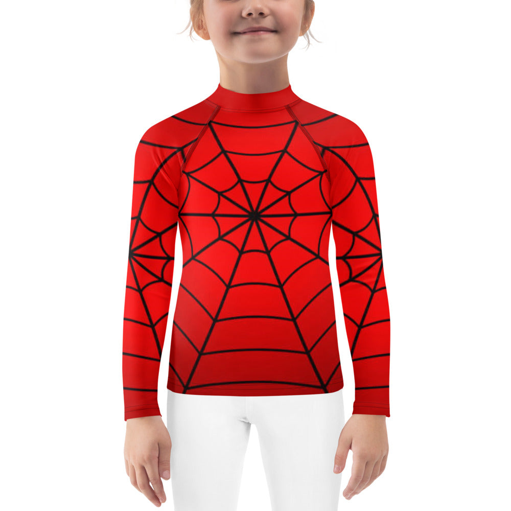 Crimson Spider Web Kids' Rash Guard – Stonecrowe Trading Co.
