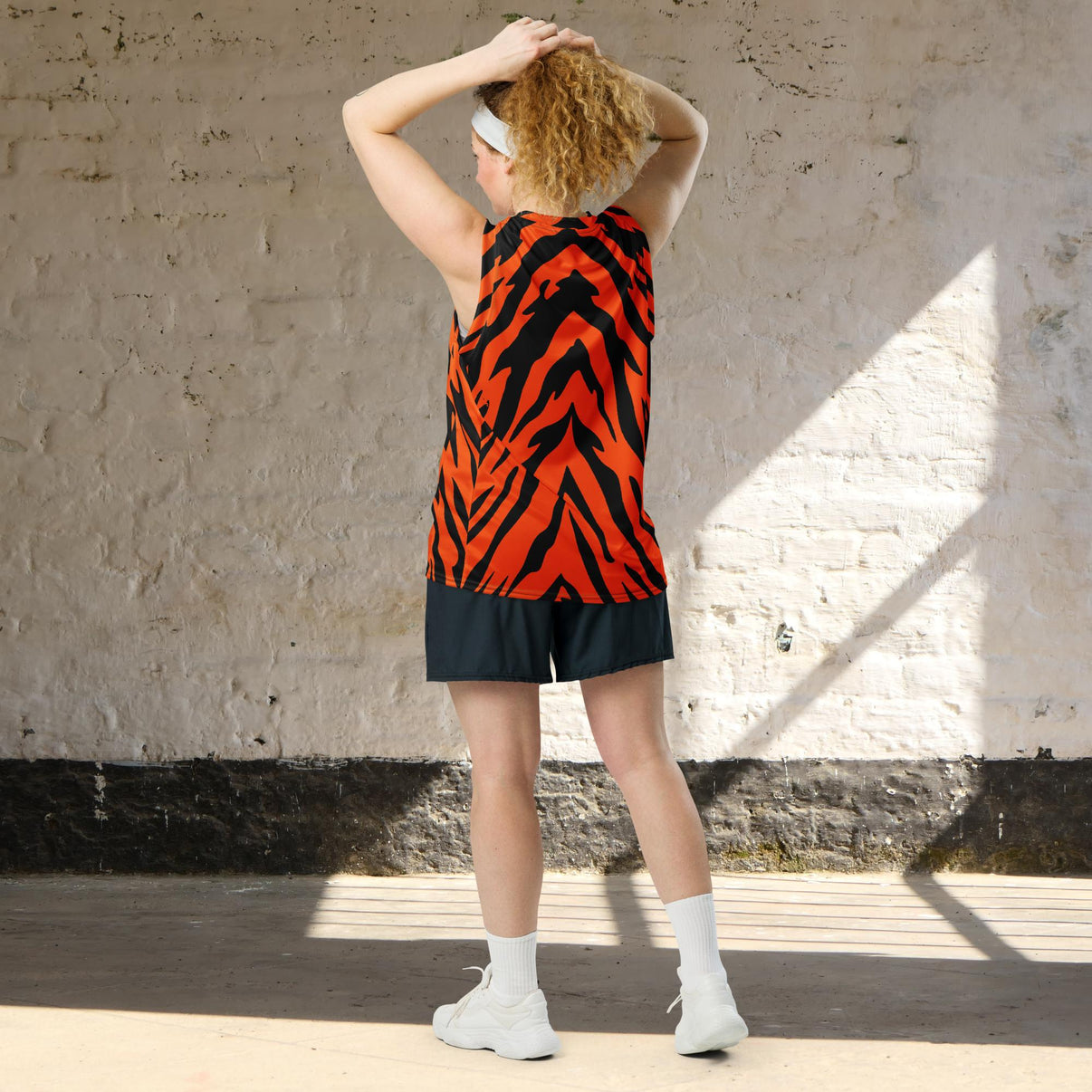Bengal Tiger Stripe Recycled Unisex Basketball Jersey – Stonecrowe ...