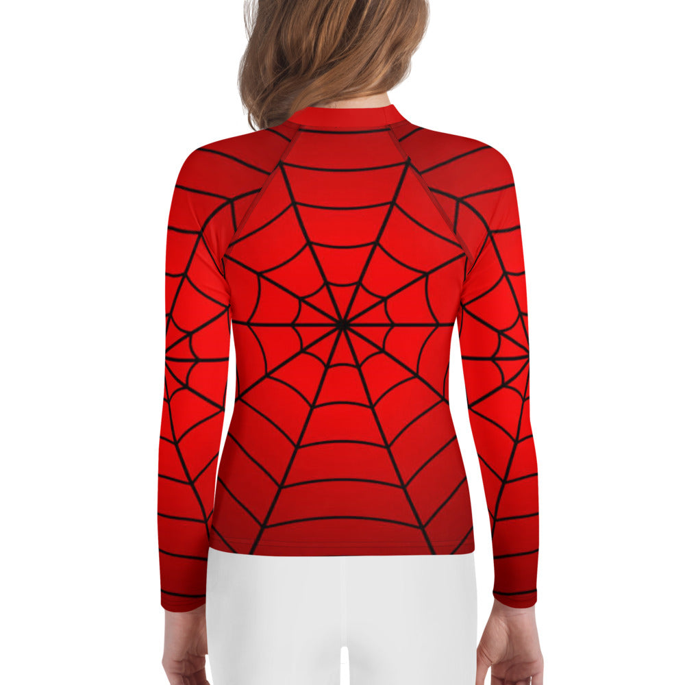 Crimson Spider Web Youth Rash Guard – Stonecrowe Trading Co.