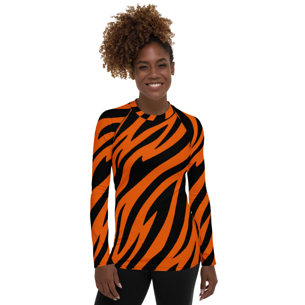 Tiger Stripe Women's Rash Guard – Stonecrowe Trading Co.